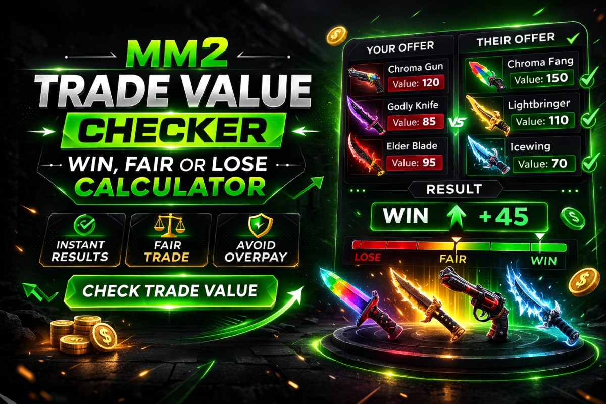 MM2 Trade Value Checker – Win, Fair & Lose Calculator 2026